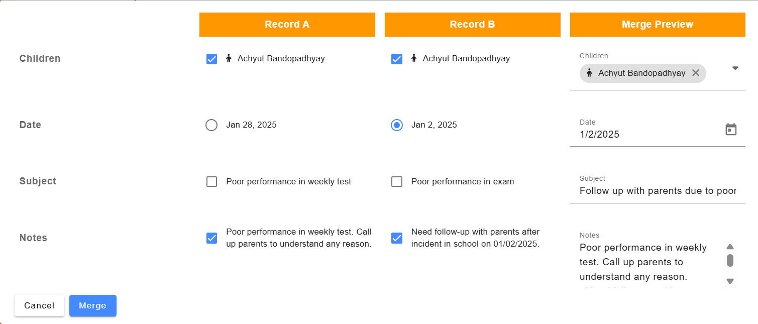 New Feature: Merging duplicate records - Aam Digital